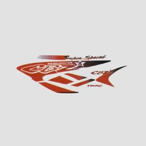 Stckr Set Cbz Star N/m [slvr Tank-red] - Indian Bikes Spares