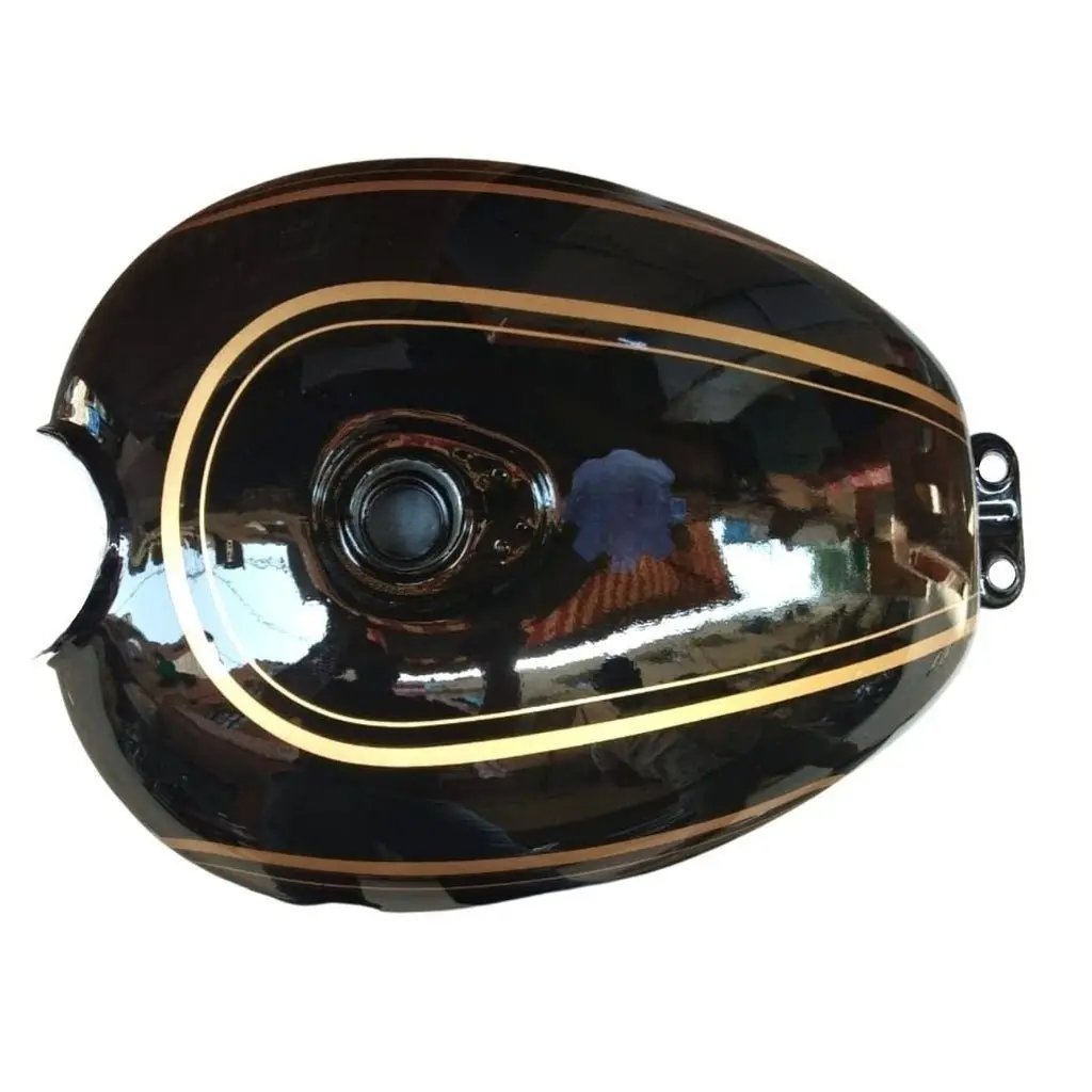 Petrol Tank For Royal Enfield Bullet 350 Bs4 (black/golden) | Apr 2017 ...
