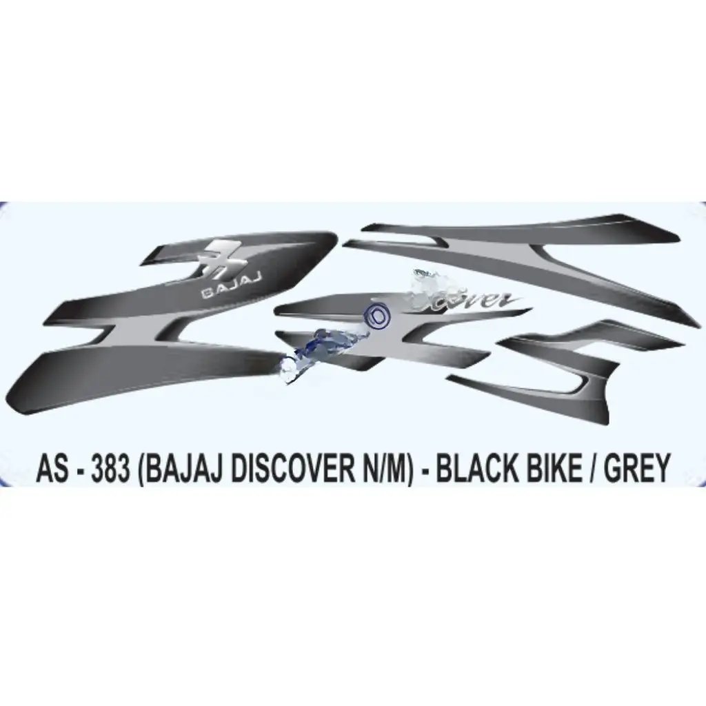Graphics Sticker Set For Bajaj Discover | New Model | Black Vehicle ...