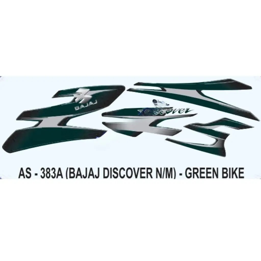 Graphics Sticker Set For Bajaj Discover | New Model | Green Vehicle ...