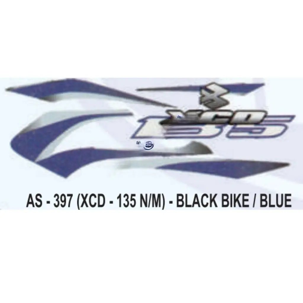 Graphics Sticker Set For Bajaj Xcd 135 | New Model | Black Vehicle ...