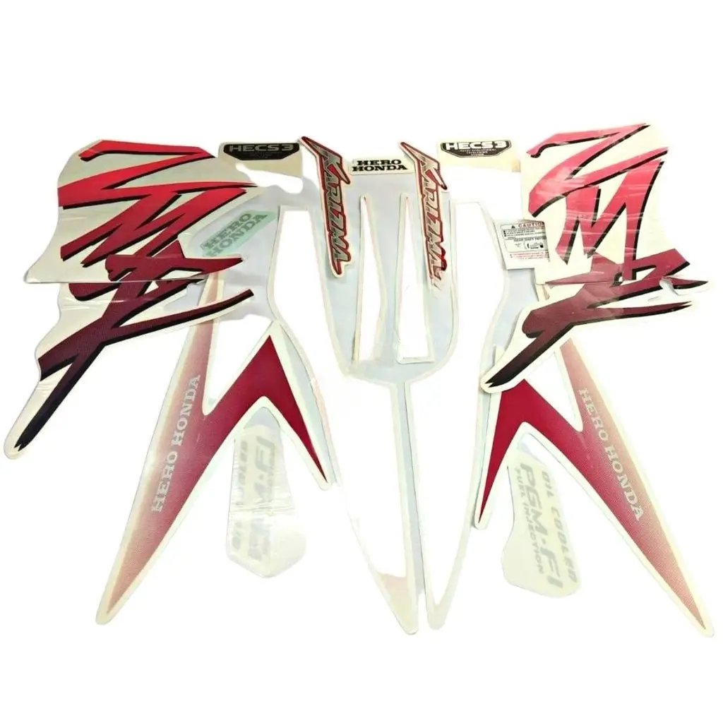 Graphics Sticker Set For Hero Karizma Zmr Red Bike | Vinyl Decal Set ...