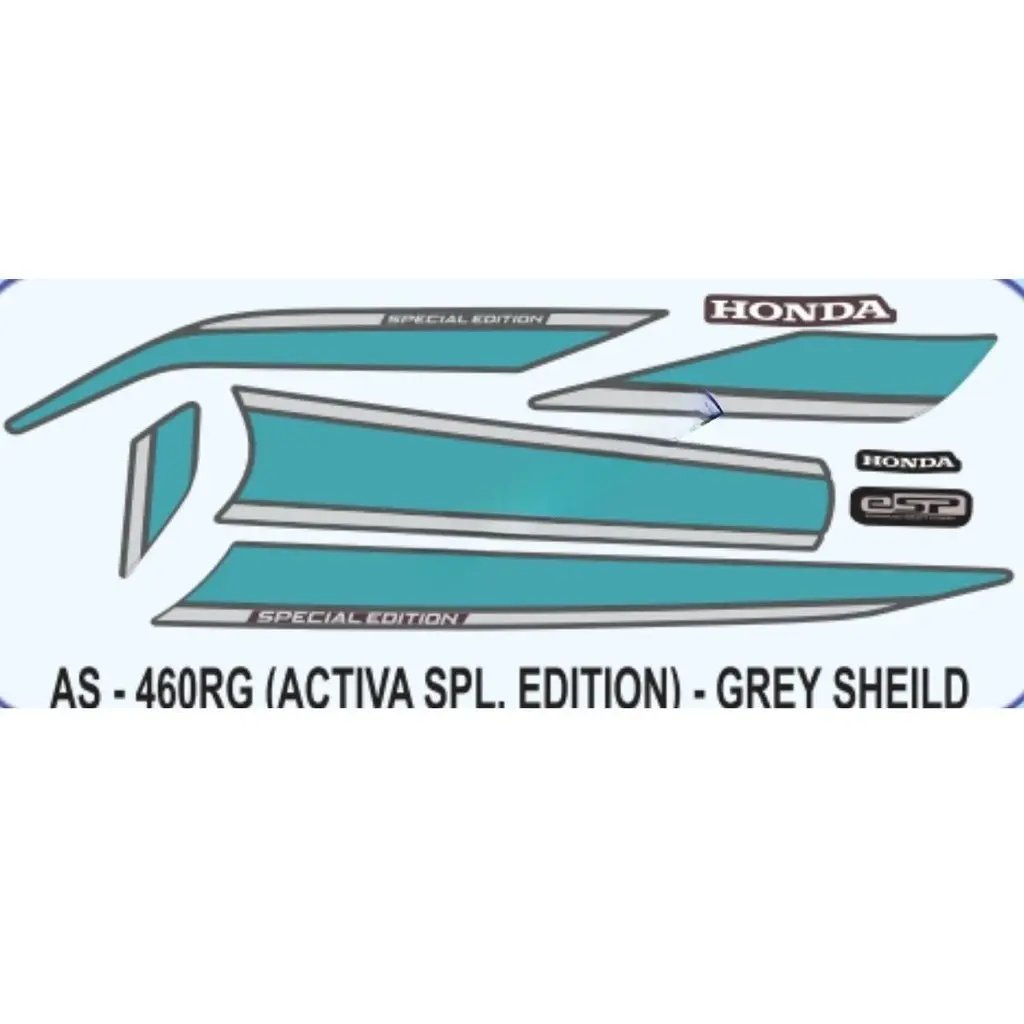 Graphics Sticker Set For Honda Activa | Special Edition | Grey Vehicle ...