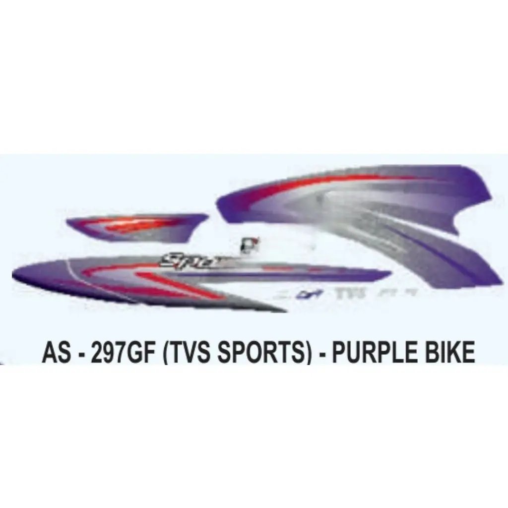 Graphics Sticker Set For Tvs Tvs Sports | Purple Vehicle | Both Sides ...