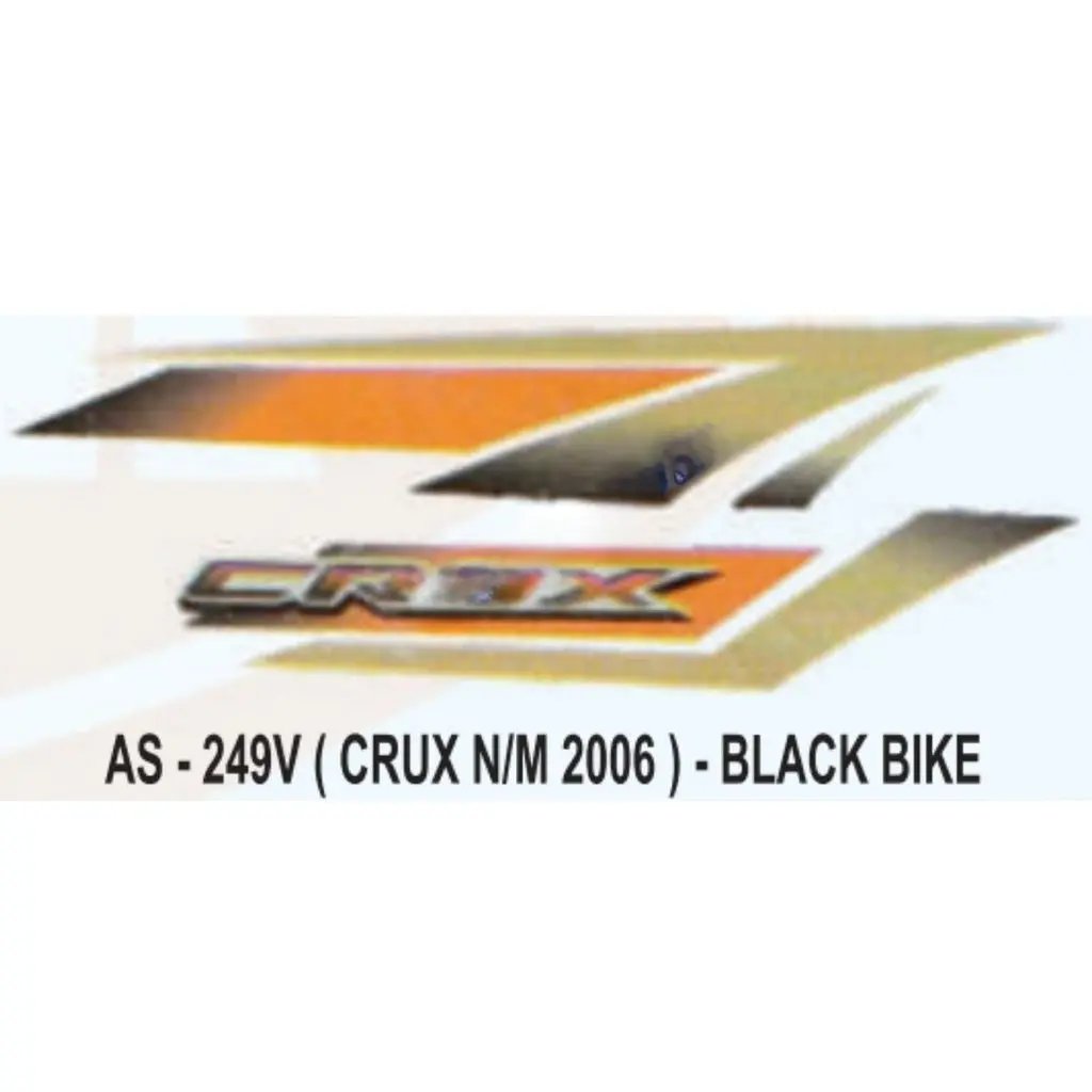 Graphics Sticker Set For Yamaha Crux | New 2006 Model | Black Vehicle ...