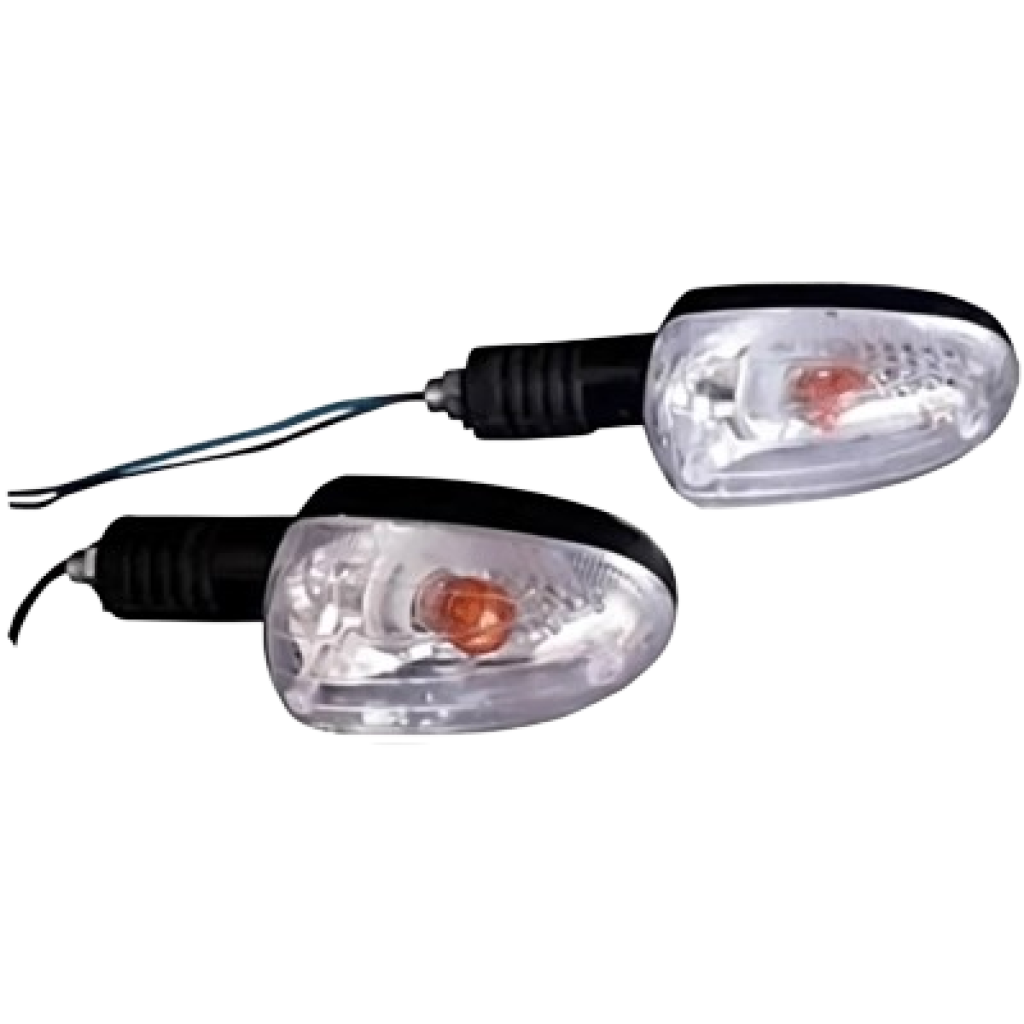 Front Indicator Set Of 2 White Standard Pulsar 125 - Genuine - Indian ...