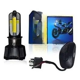 Universal Led Hi/lo Beam Front Light Bulb Motorcycle Headlight With Drl ...