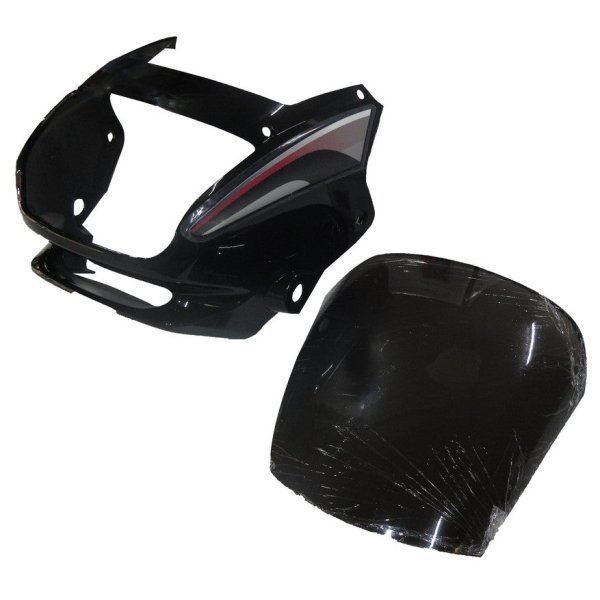 Headlight Visor Fit For Hero Super Splendor Black (red Sticker) - Buy ...
