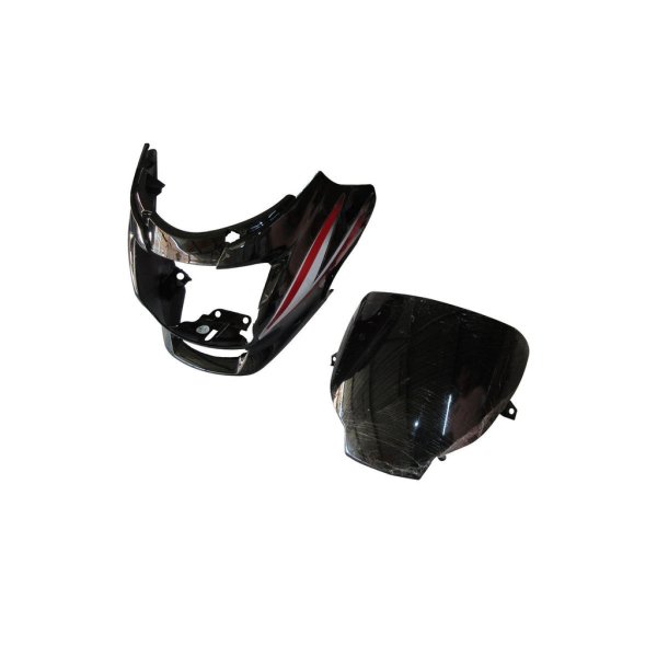 Headlight Visor Fit For Hero Super Splendor Latest (type 3) Black (red ...