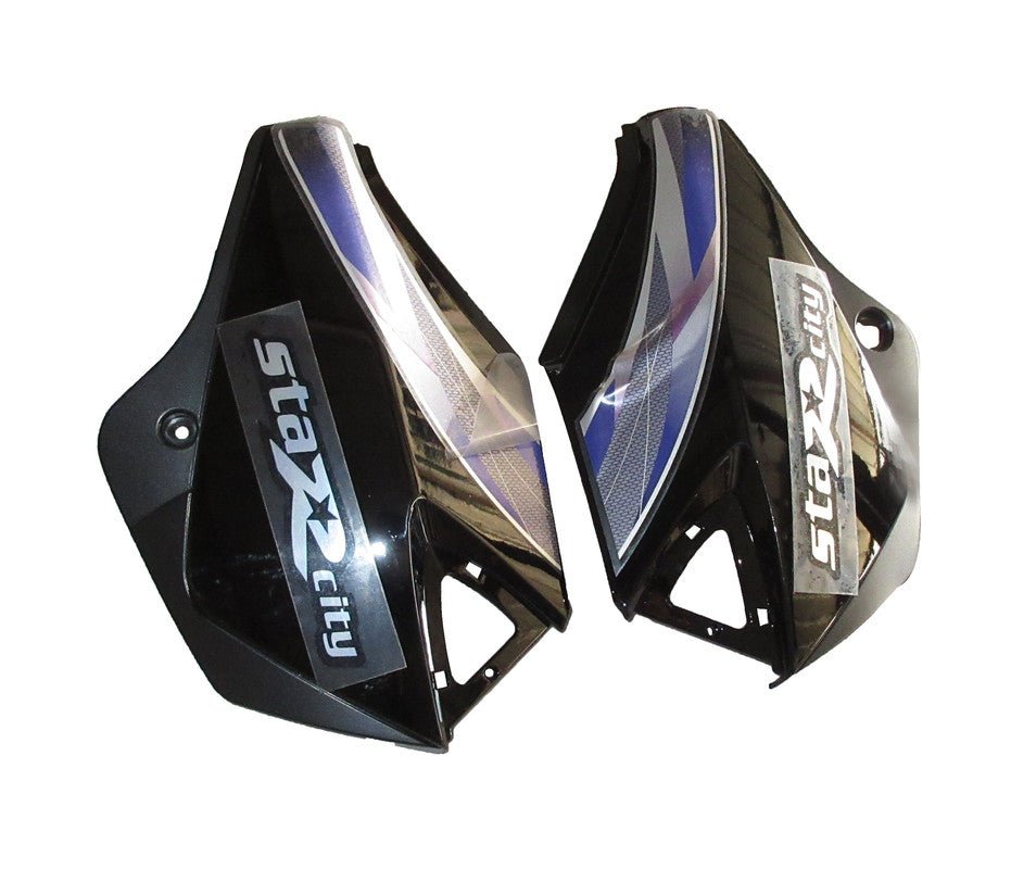 Side Panel / Side Cowl Set Fit For Tvs Starcity New Model Black - Buy ...