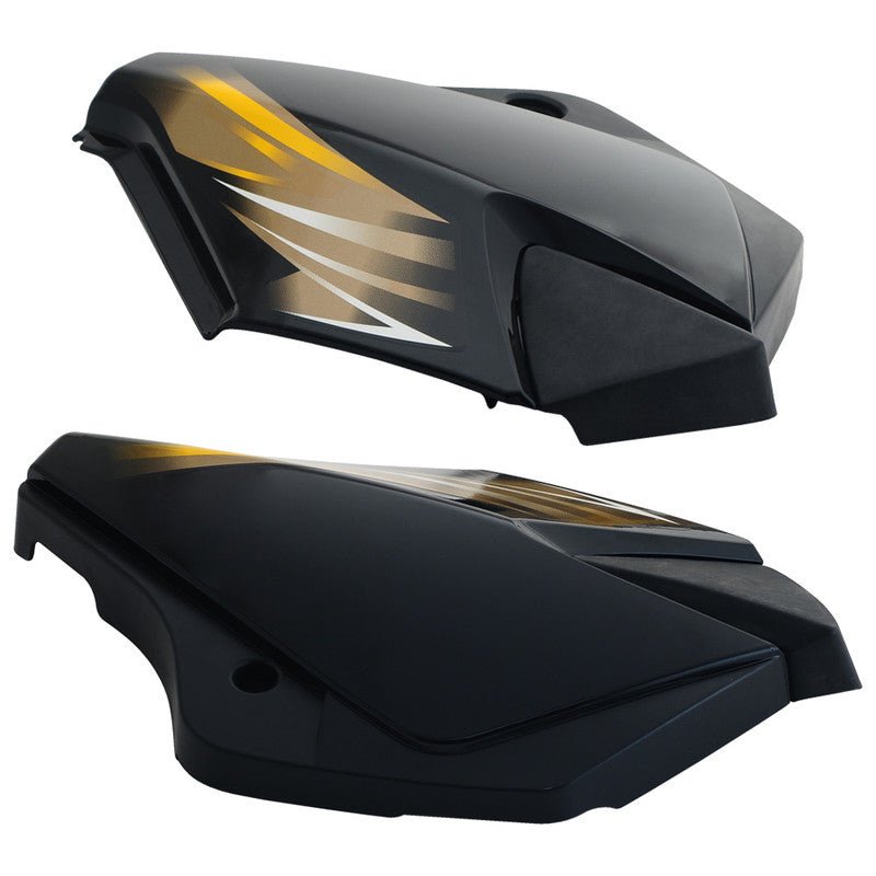 Side Panel / Side Cowl Set Fit For Tvs Starcvti 110 Cc New Model Black ...
