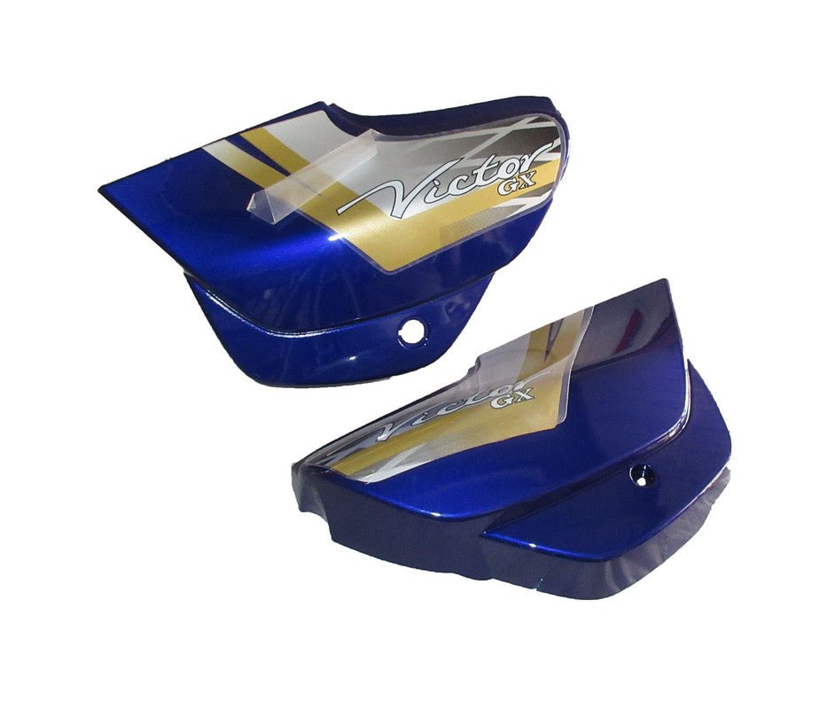 Side Panel / Side Cowl Set Fit For Tvs Victor Gx Excellent Blue - Buy ...