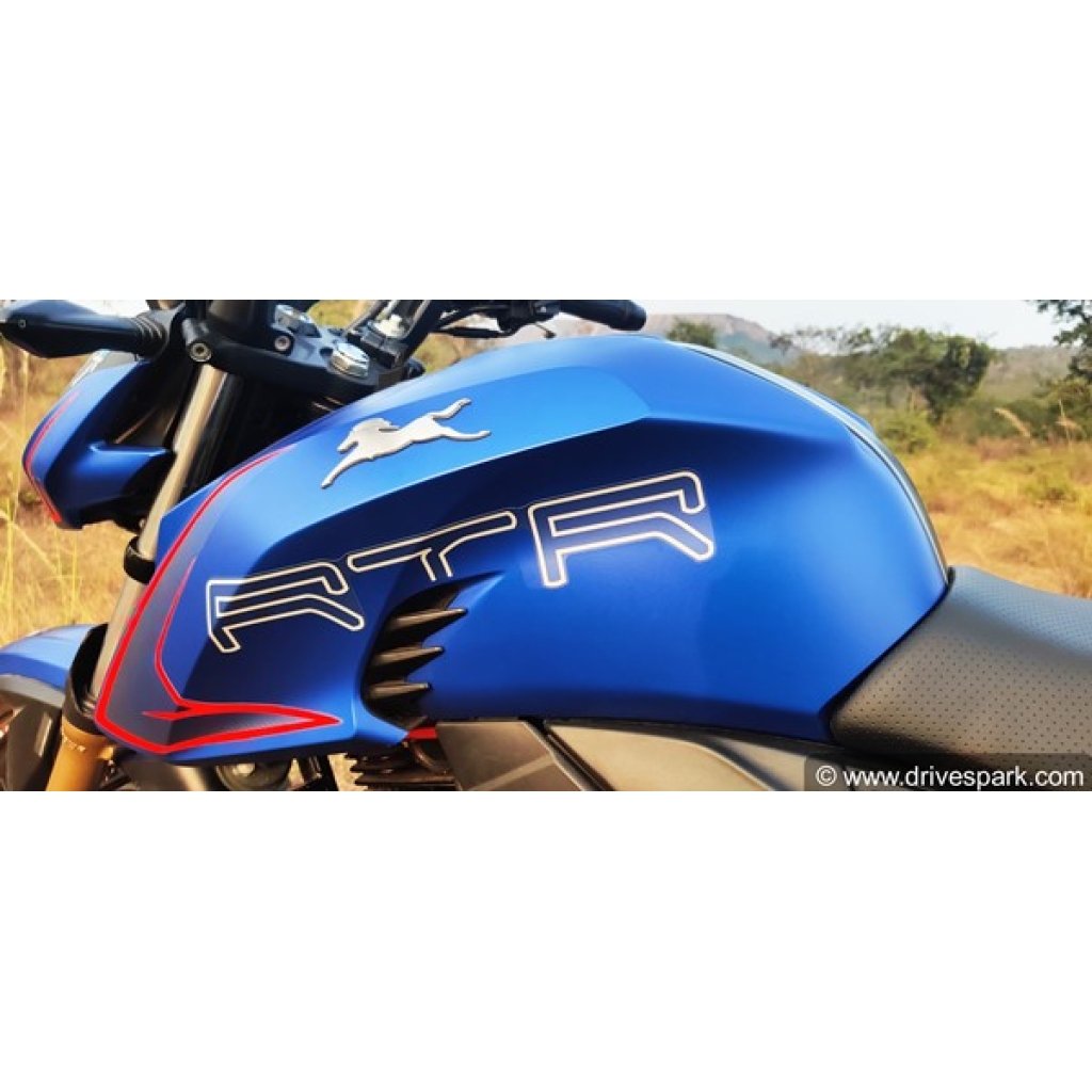 Cover Fuel Tank Matt Blue Left Side For Apache Rtr 200 4v | Tvs - Buy ...