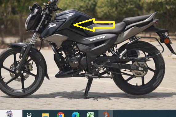 Cover Fuel Tank Outer Left Side Wicked Black For Raider 125 | Tvs - Buy ...