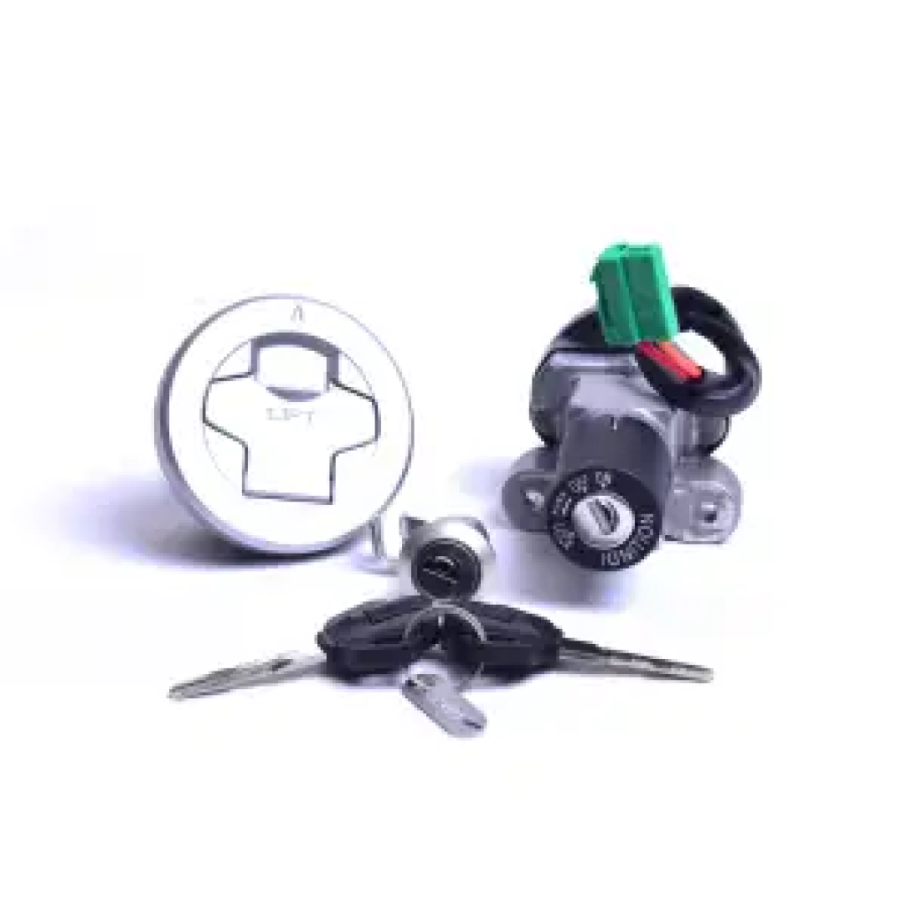 Lock Kit Set Of 3 For Suzuki Gixxer Bs3 | Spark Minda - Buy Online at ...