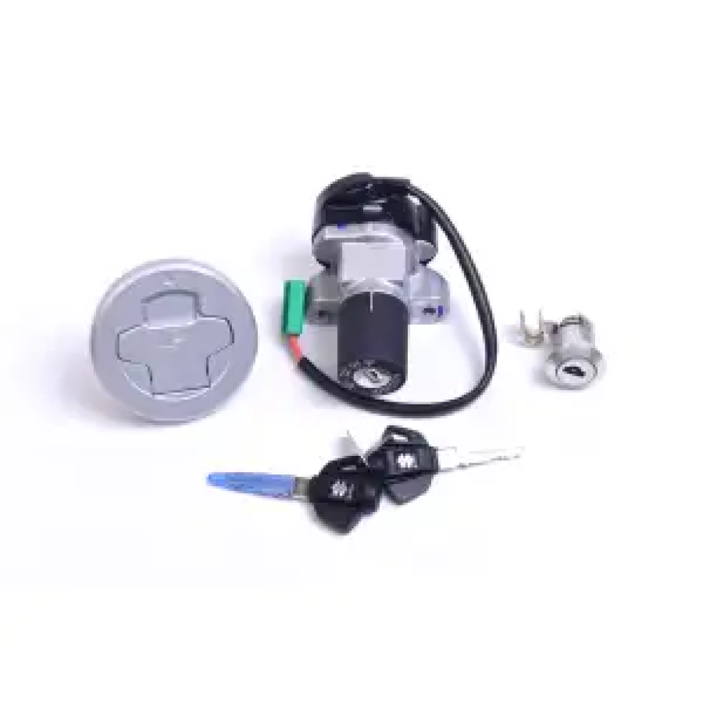 Lock Kit Set Of 3 For Suzuki Gixxer Bs4 | Spark Minda - Buy Online at ...