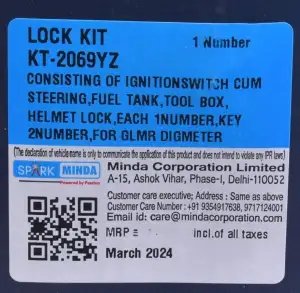 Lock Kit Set Of 4 Female Coupler Digital Meter For Hero Glamour New ...