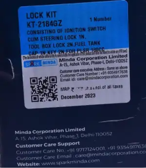 Lock Kit Set Of 4 With Two Track Keys 2 Pin Coupler For Bajaj Pulsar ...