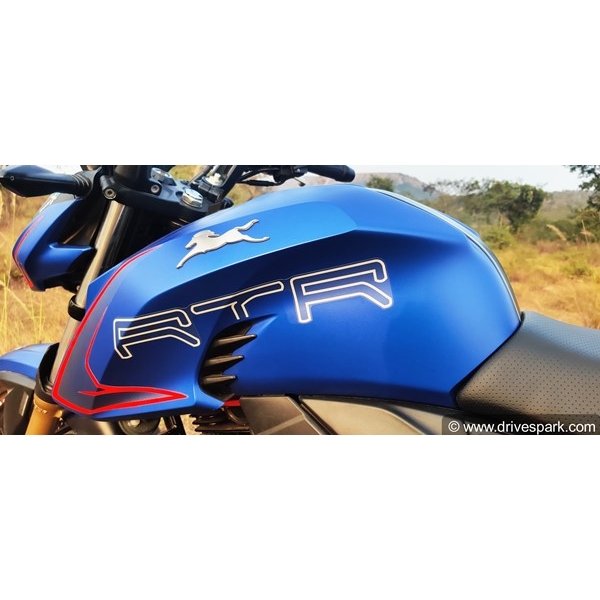 Cover Fuel Tank Matt Blue Left Side For Apache RTR 200 4V | TVS - Buy ...