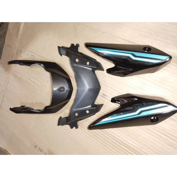FZ V2 HEAD LIGHT VISOR BLACK/CYAN BLUE - Buy Online at Best Price ...