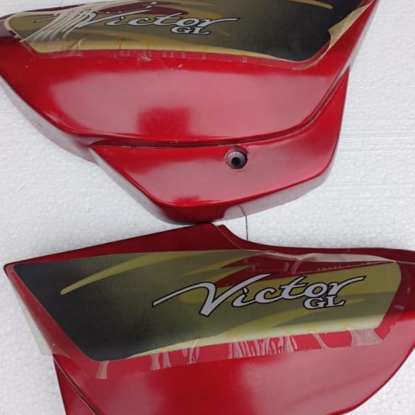 Side Panel Red And Golden Sticker for TVS Victor GL-Motul - Buy Online ...
