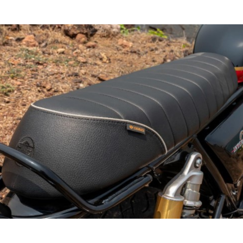Black Premium Touring Dual Seat For Royal Enfield Interceptor INT 650 ...