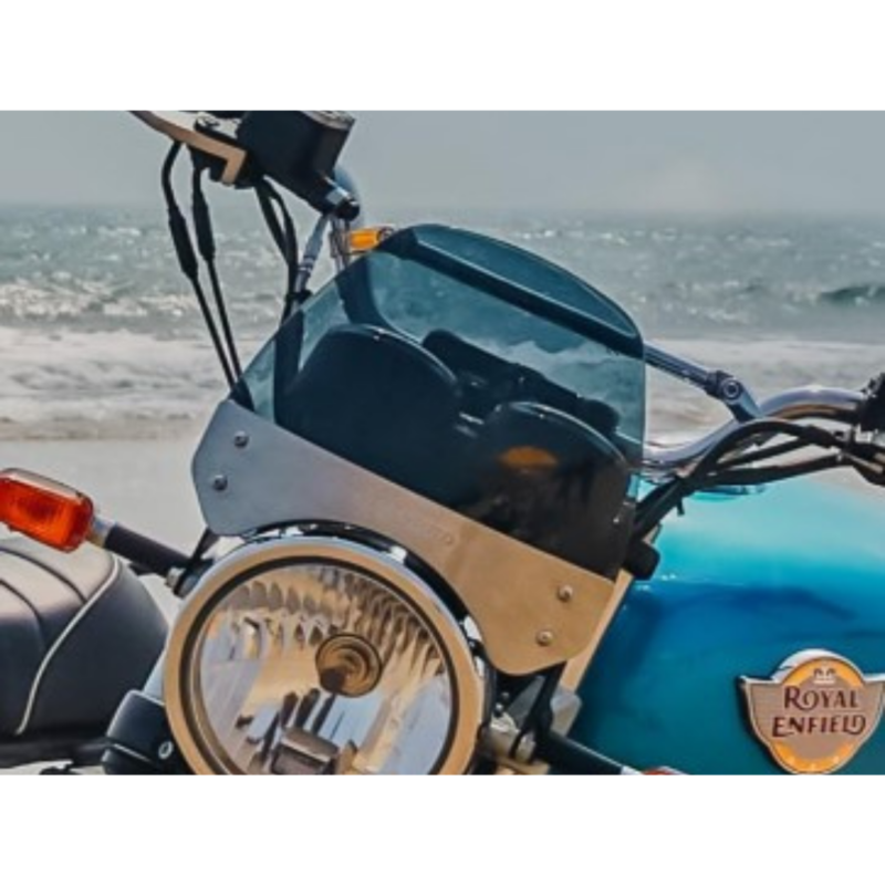 Tinted Tall Fly Screen For Royal Enfield Interceptor INT 650 ...
